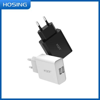 China Fireproof ABS PC Wall Dual Ports TC12 Retractable Phone Charger for sale