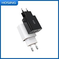 China Dual USB Ports EU US Standard Portable Cell Phone Fast Charger for sale