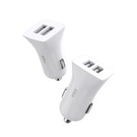 China ABS 2.4A Dual USB Mobile Phone KX60 Fast Car Chargers for sale