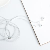 China ABS TPE Dynamic Super Bass White 1.2m E02 Wired Earphone for sale