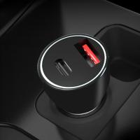 China PD QC3.0 LED Light Indicator LG16 USB Cable Car Charger for sale