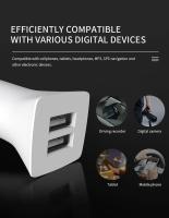 China ABS 2.4A Dual USB Mobile Phone KX60 Fast Car Chargers for sale