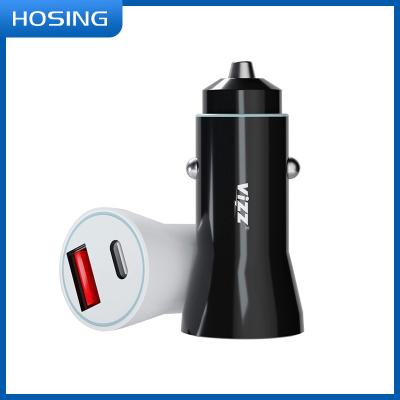 China Black White High Output LG16 Lightning Cable Car Charger for sale