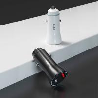 China Black White High Output LG16 Lightning Cable Car Charger for sale