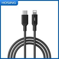 China Braided Black 1M 3A 60W PD MFI C94 USB Lightning Cord for sale