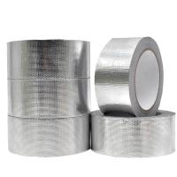 China HVAC Aluminum Foil Tape Solvent Acrylic Self Adhesive High Temp Aluminum Tape for sale