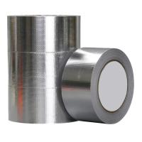 China Utility Grade Aluminum Tape Waterproof Flame Retardant HVAC Foil Fiberglass Fabric Tape for sale