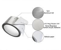 China Utility Grade Aluminum Tape Waterproof Flame Retardant HVAC Foil Fiberglass Fabric Tape for sale