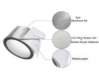 China HVAC Aluminum Foil Tape Solvent Acrylic Self Adhesive High Temp Aluminum Tape for sale