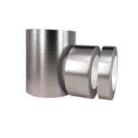 China Flame Retardant Self Adhesive Aluminium Foil HVAC Thermal Insulation Fiberglass Cloth Tape for sale