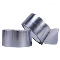 China Fireproof HVAC Thermal Insulation Aluminium Tape Heat Resistant Fiberglass Cloth Tape for sale