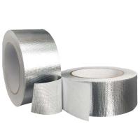 China Flame Retardant Waterproof Tape Aluminum Foil HVAC Rubber Adhesive Glass Fiber Tape for sale
