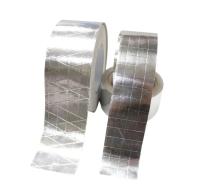 China 2 Way FSK Aluminium Tape Waterproof Rubber Resin Adhesive HVAC Reinforced Foil Scrim Kraft Tape for sale