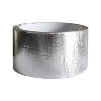 China Reinforced Thermal Insulation HVAC Aluminum Foil Tape Laminated Closer PE Mesh Tape for sale