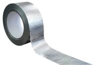 China Reinforced Thermal Insulation HVAC Aluminum Foil Tape Laminated Closer PE Mesh Tape for sale