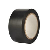 China Black Floor Marking Tape Safety Signage PVC Warning Marking Tape Paper Core for sale