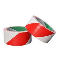 China Safety Signage Floor Marking Tape PVC Underground Marking Tape Double Color Green White for sale