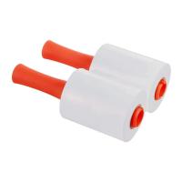 China Mini Handheld LLDPE Stretch Wrap Film Rotating Handles Dispenser For Cartons Wrap for sale