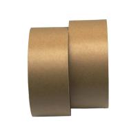 China Flatback Custom Kraft Paper Tape Biodegradable Printable Writable Self Adhesive Non Reinforced for sale