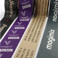 China Printed Biodegradable Self Adhesive Kraft Tape / Printed Water Activated Gummed Paper Tape for sale