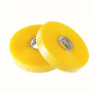 China Custom Industrial Bopp Packing Tape Heavy Duty Transparent Lemon Color for sale