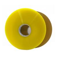 China Custom Industrial Bopp Packing Tape Heavy Duty Transparent Lemon Color for sale