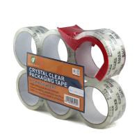 China Carton Sealing BOPP Packing Tape Transparent Crystal Clear Pressure Sensitive for sale