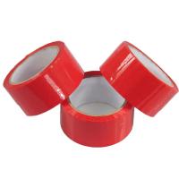 China Strong Adhesion Bopp Red Packing Tape Sealing Carton Custom Packaging Tape for sale