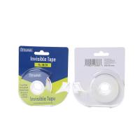China BOPP Crystal Clear Stationery Tape With Dispenser For Office School for sale