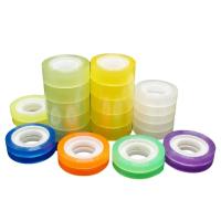 China BOPP Clear Stationary Tape Crystal Printed Packaging Tape For Office School for sale