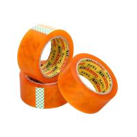 China Golden BOPP Printed Tape Carton Sealing Water Based Packing Tape for sale