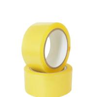 China Yellowish Bopp Packing Tape Strong Adhesive Lemon Yellow for sale