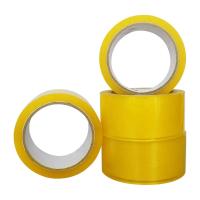 China Lemon Yellow Transparent Bopp Tape Yellowish Packing Tape for sale