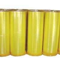 China Carton Sealing Faint Yellow Adhesive Bopp Jumbo Roll Tape Custom Logo Printed BOPP Tape for sale