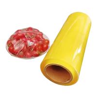 China Food Grade Clear PVC Kitchen Cling Film Food Wrap Plastic For Hand Machine for sale