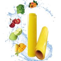 China Food Grade Clear PVC Cling Plastic Wrap Film For Food Refrigerate for sale