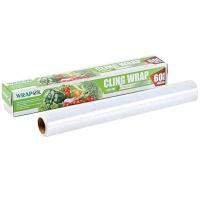 China Food Grade Clear PE Cling Film Food Wrap Preservative Film With Slider Cutter for sale