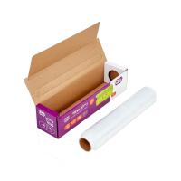 China Plastic PE Cling Film Food Grade Transparent Film Wrap With Slider Cutter for sale