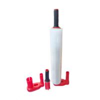 China Manual LLDPE pallet stretch film plastic furniture wrap With Rotating Handle Dispenser for sale