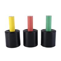 China Black Mini Handheld LLDPE packing stretch wrap Film With Rotating Handles Dispenser For Cartons Wrap for sale