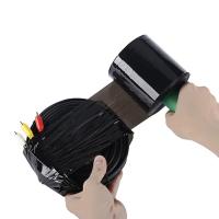 China Black Mini Handheld LLDPE packing stretch wrap Film With Rotating Handles Dispenser For Cartons Wrap for sale