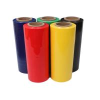 China Colored biodegradable pallet wrap plastic stretch film Jumbo Roll Machine for sale