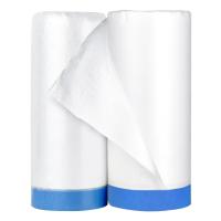 China PE Transparent  Pre Taped Masking Film Paper Dustproof Auto Painting for sale