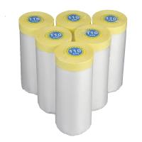China PE Transparent  Pre Taped Masking Film Paper Dustproof Auto Painting for sale