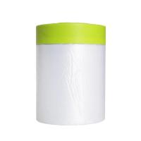 China HDPE Pre Taped Masking Film Indoor Outdoor Protective Plastic Film Paint Usage for sale