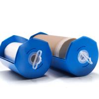 China Heat Resist Pre Taped Kraft Paper Auto Paint Protective Masking Paper With Dispenser for sale
