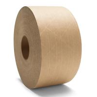 China Eco Friendly Reinforced Kraft Paper Tape Wet Water Activated Gummed Paper Tape for sale