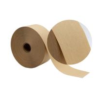 China Eco Friendly Reinforced Kraft Paper Tape Wet Water Activated Gummed Paper Tape for sale