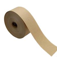 China Reinforced Kraft Paper Sealing Tape Water Activated Custom Printed Kraft Tape for sale