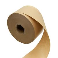 China Non Reinforced Brown Kraft Paper Tape Eco Friendly Wet Water Activated Gummed Paper Tape for sale